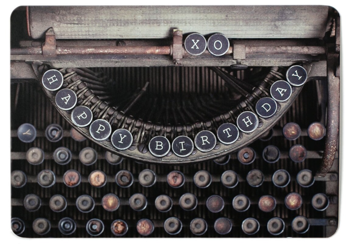 Happy Birthday Blank Note Cards Typewriter Key Set of 10 - Etsy