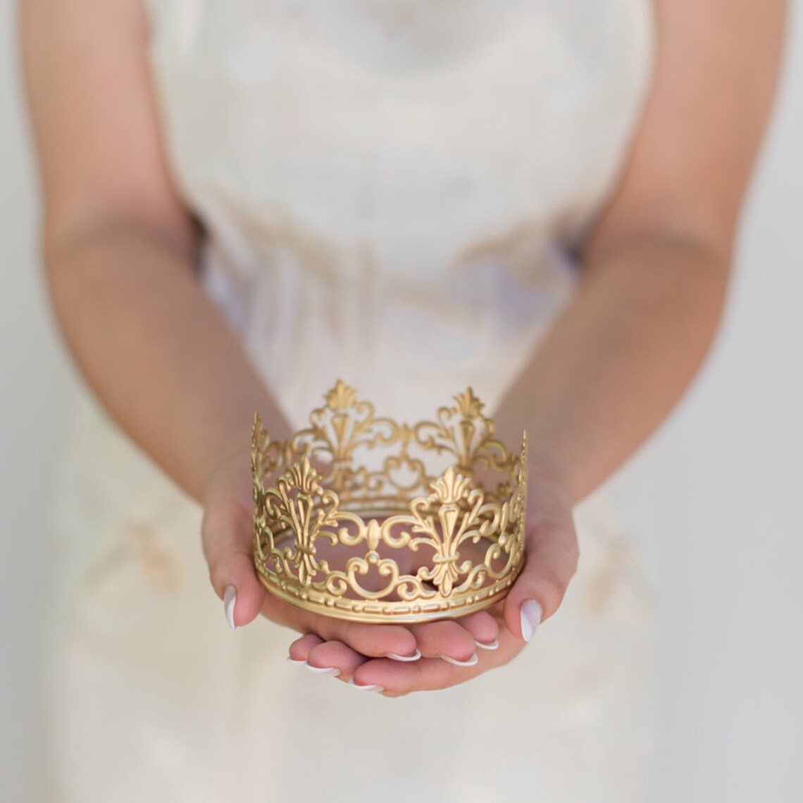 Crown Cake Topper Wedding Cake Topper Gold Crown Mini - Etsy