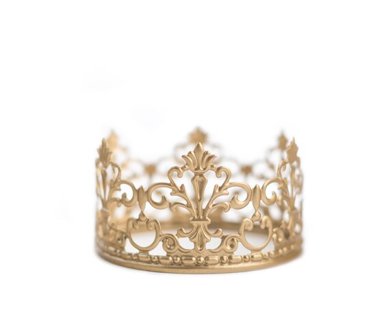 Crown Cake Topper Wedding Cake Topper Gold Crown Mini - Etsy