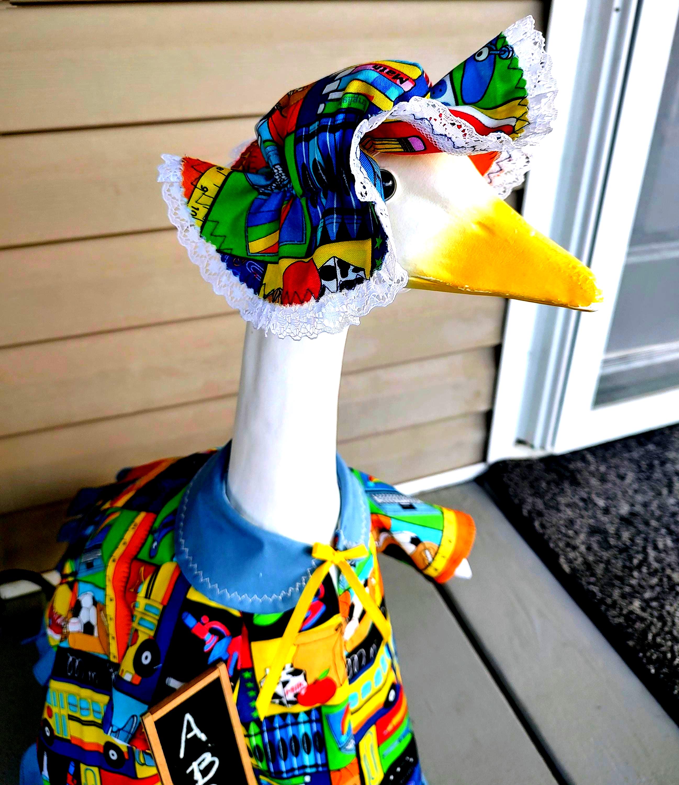 Back to School Goose Outfit With Chalkboard: Fits 23-25" Lawn Goose - Etsy