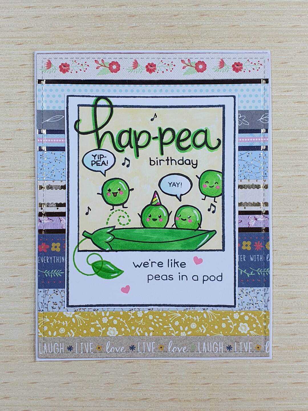 Hap-pea Birthday Greetings Card - Etsy