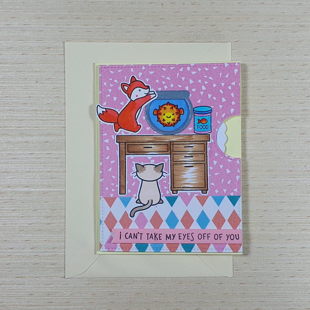 Puffer Fish Interactive Card 'can't Take My Eyes off of You' - Etsy