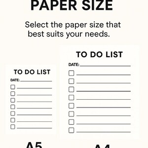 Simple and Practical to Do List File Formats Included A4 and A5 - Etsy
