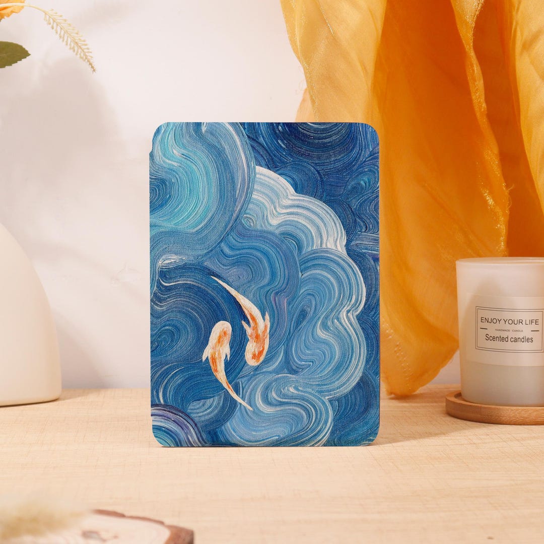 Koi Fish Painting Kindle Case,personalized Kindle Case,kindle ...
