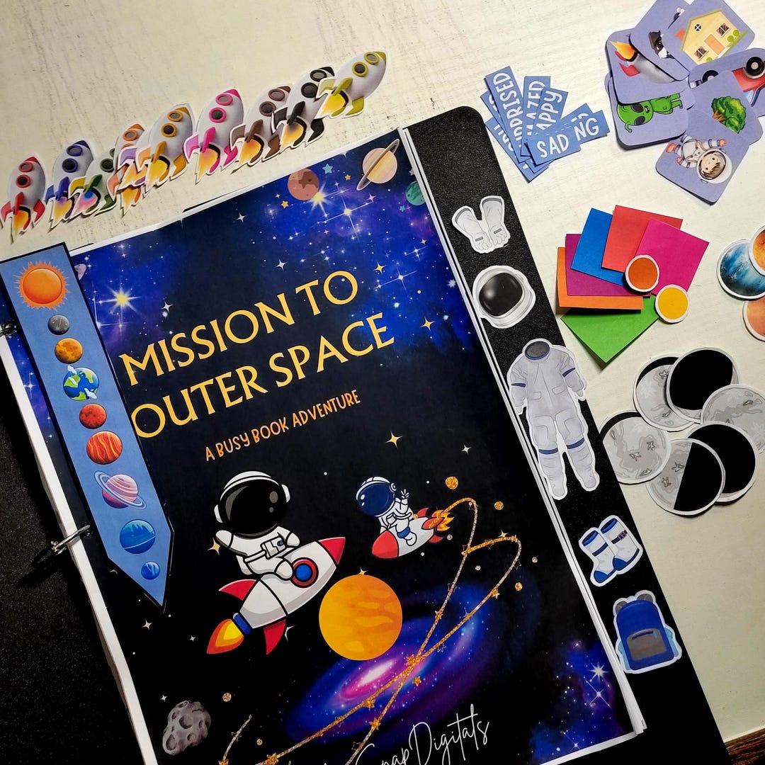 Outer Space Busy Book Adventure Space Astronaut Learning Books ...