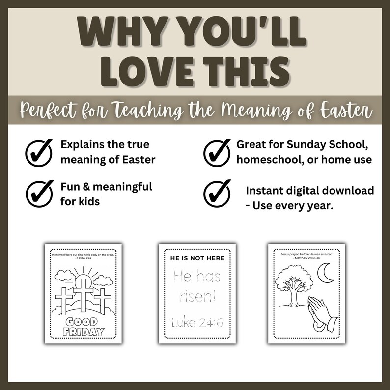 Holy Week Coloring Pages for Kids | Christian Easter Bible Activities ...