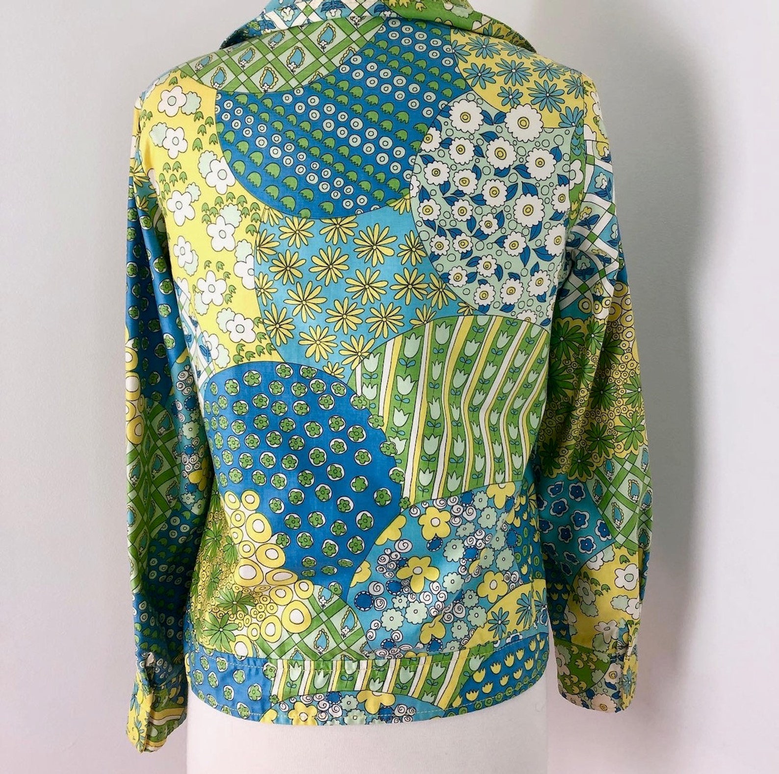 Vintage 1960s Psychedelic Flower-power Jacket by Howard Wolf - Etsy