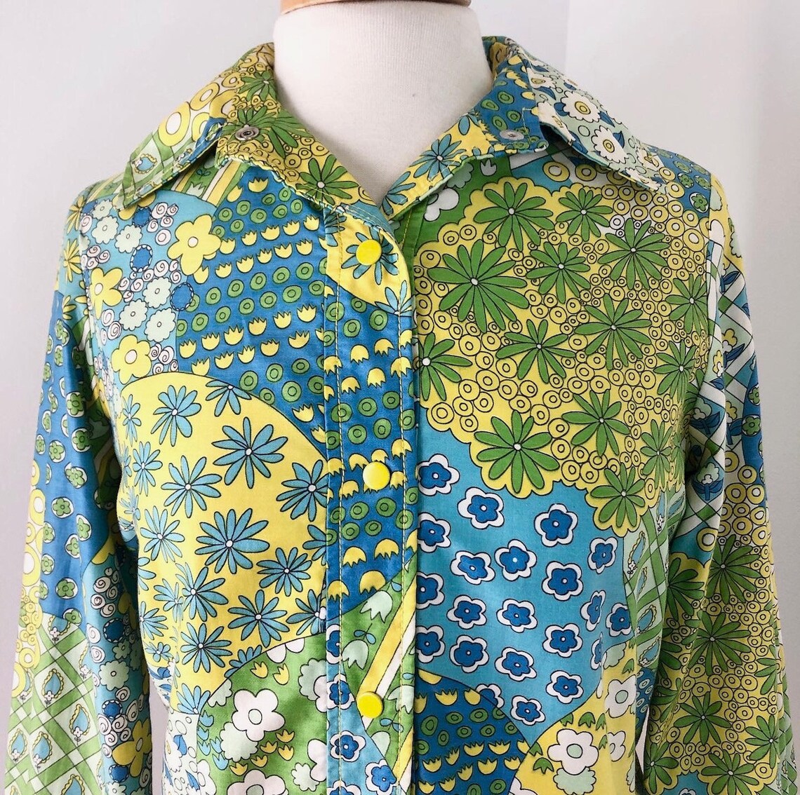 Vintage 1960s Psychedelic Flower-power Jacket by Howard Wolf - Etsy