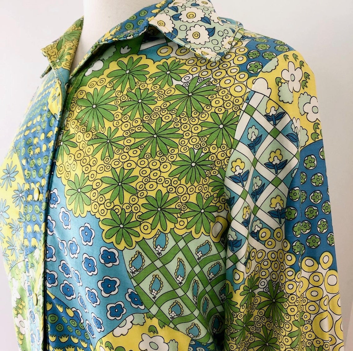 Vintage 1960s Psychedelic Flower-power Jacket by Howard Wolf - Etsy