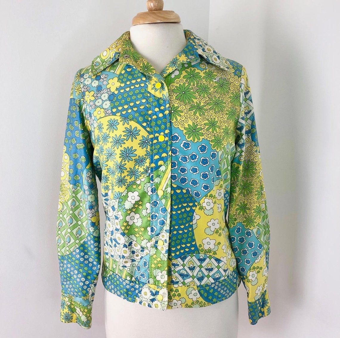 Vintage 1960s Psychedelic Flower-power Jacket by Howard Wolf - Etsy