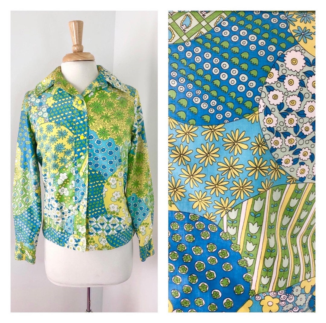 Vintage 1960s Psychedelic Flower-power Jacket by Howard Wolf - Etsy