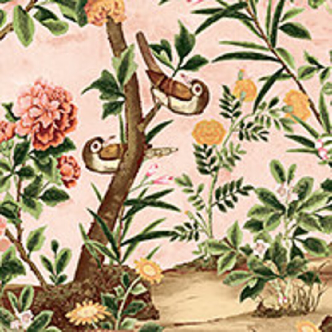 Thibaut Jardin Bloom Mural Wallpaper Samples TM13667 Tpink - Etsy