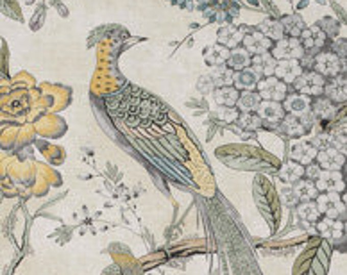 Thibaut Anna French Villeneuve Fabric AF72991 Yellow & Gray SAMPLE - Etsy