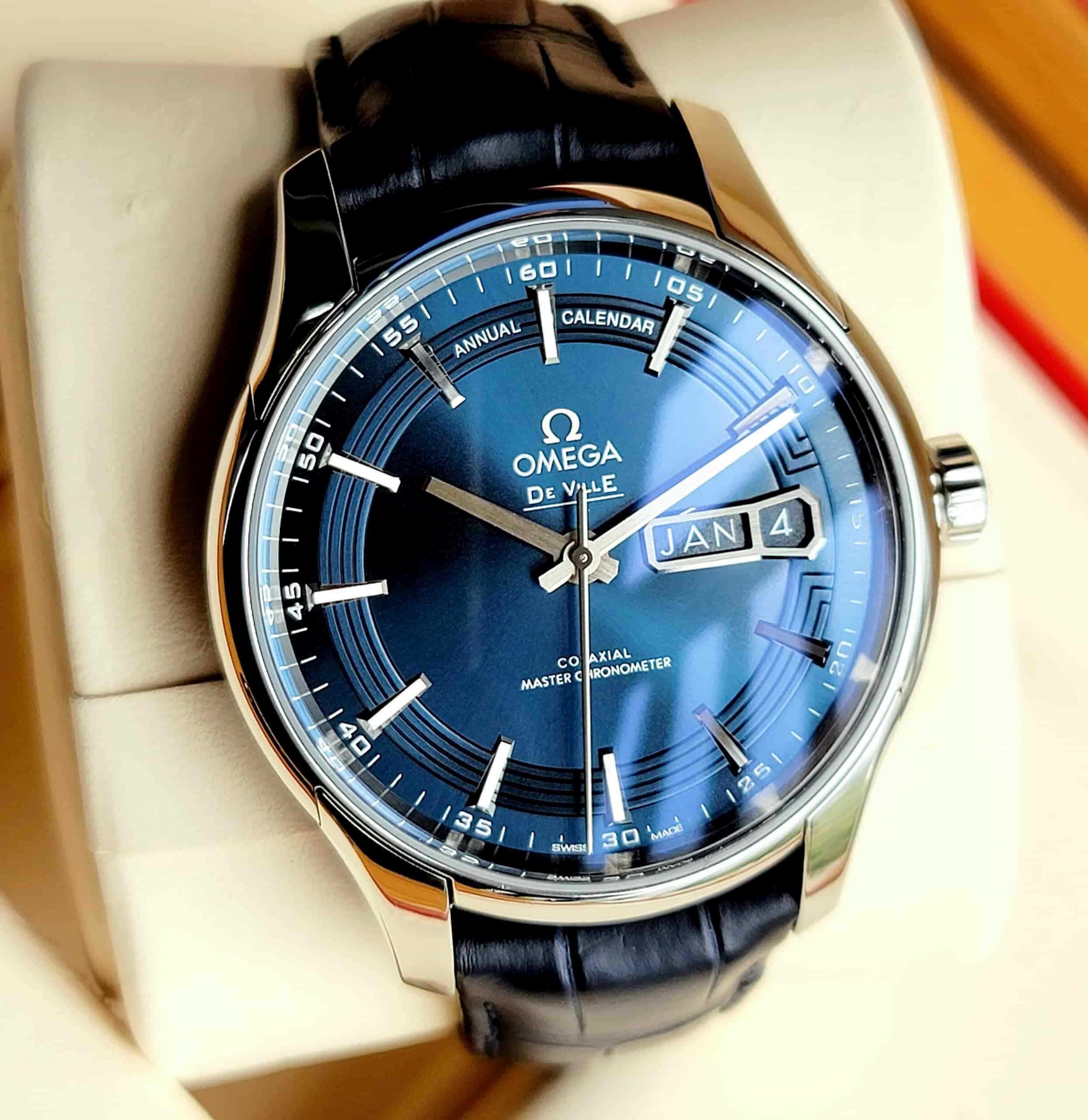 Omega De Ville Hour Vision Blue Dial Automatic Men's Watch 433.33.41.22 ...