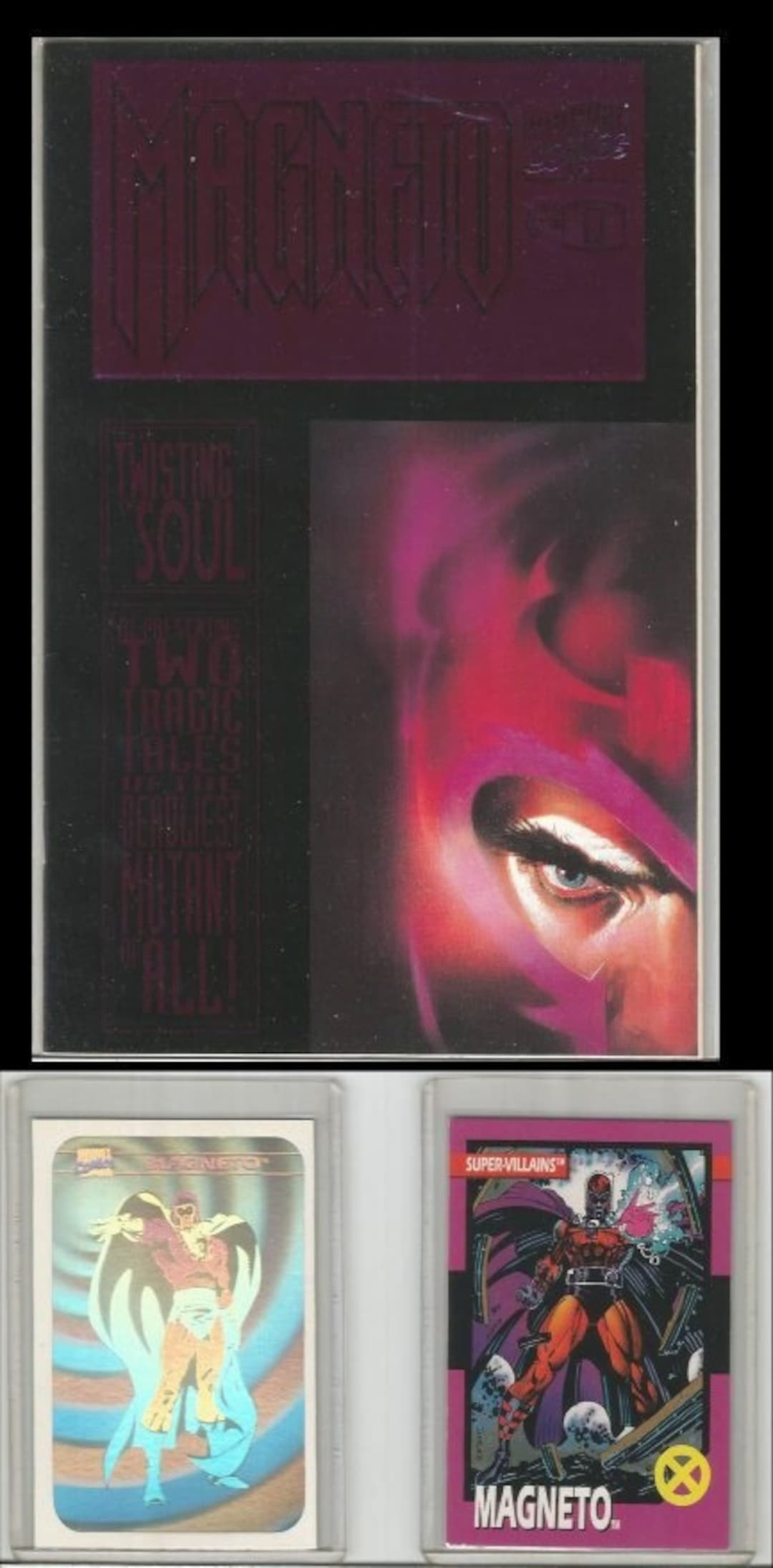 Magneto Comic Hologram Trading Card - Etsy