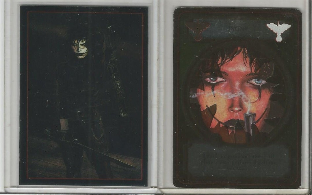 The Crow C6 Trading Card and Irony Holofoil Playing Card - Etsy