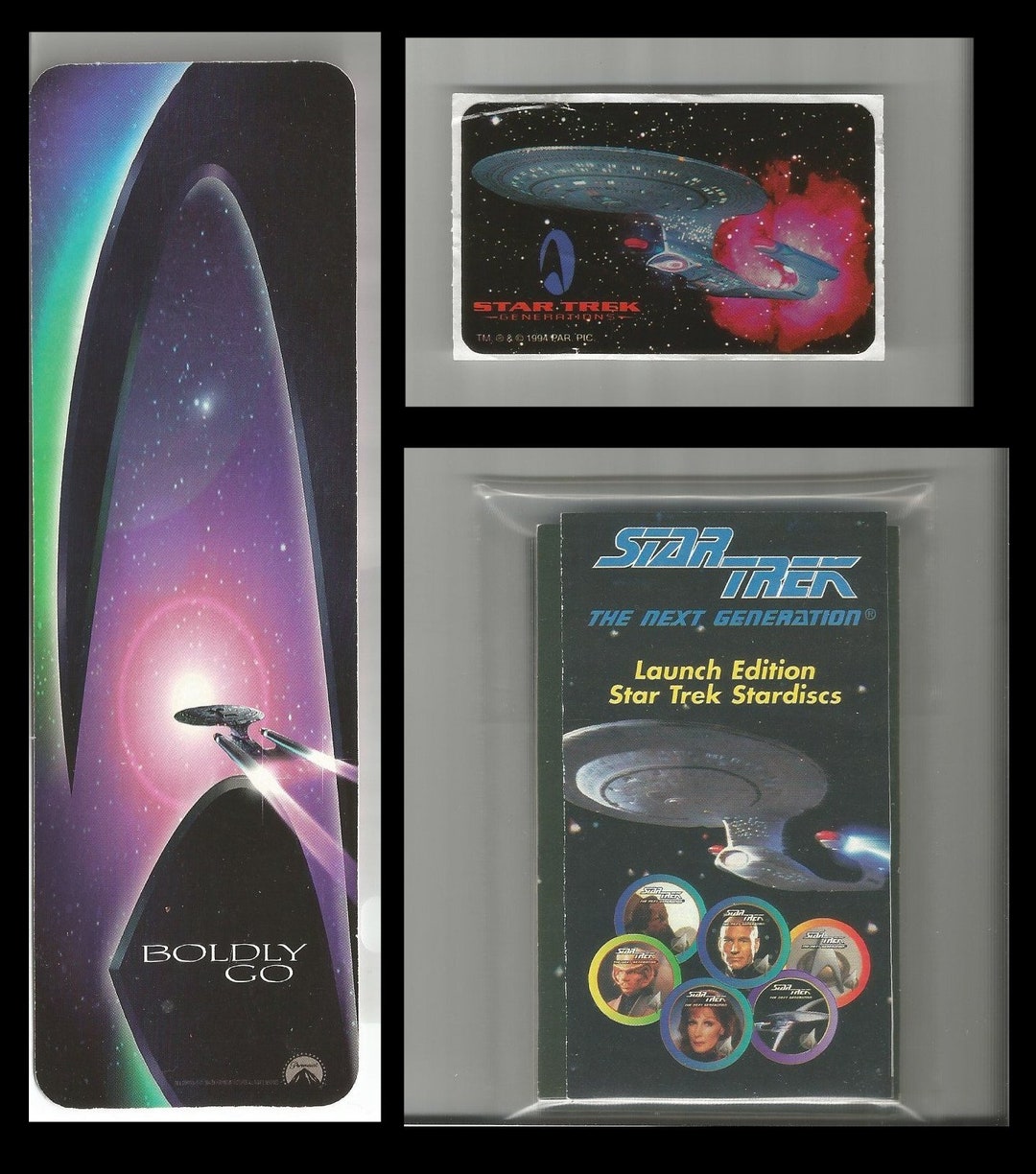 Star Trek Bookmark Sticker and 8 Intact Stardiscs - Etsy