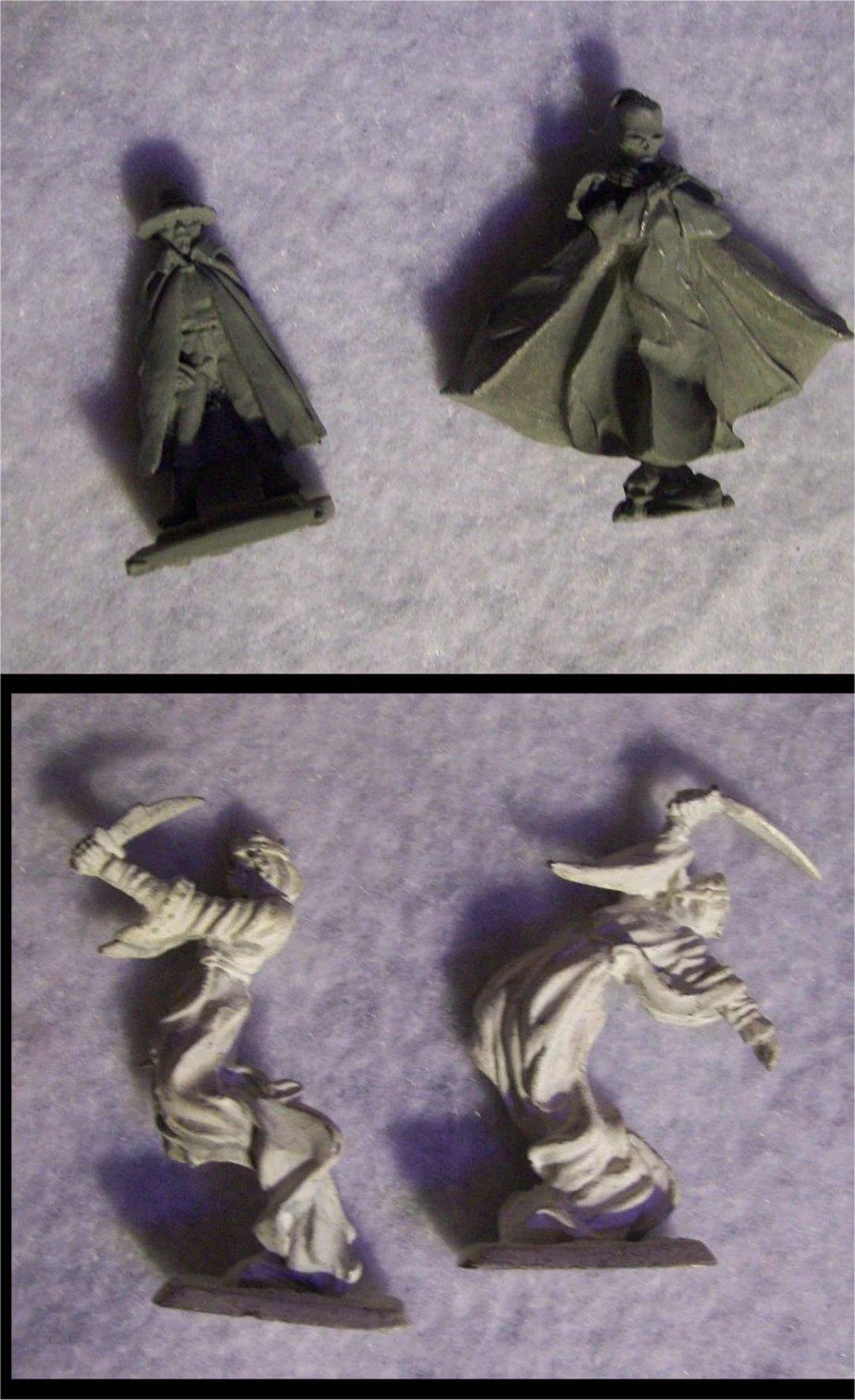 4 Dungeons and Dragons Metal Characters Primer Applied Used - Etsy