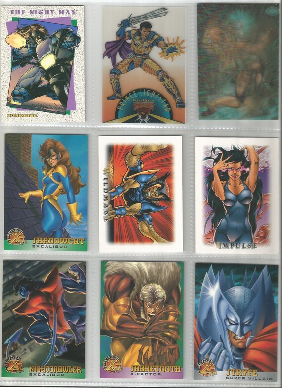 9 Assorted Comic Book Trading Cards - Etsy