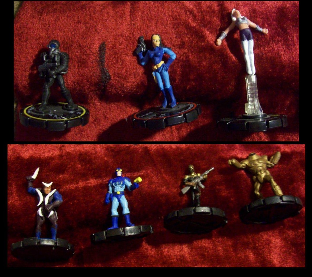 7 Assorted Heroclix Characters Used - Etsy