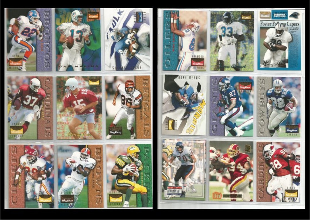 18 Assorted Nfl Trading Cards - Etsy