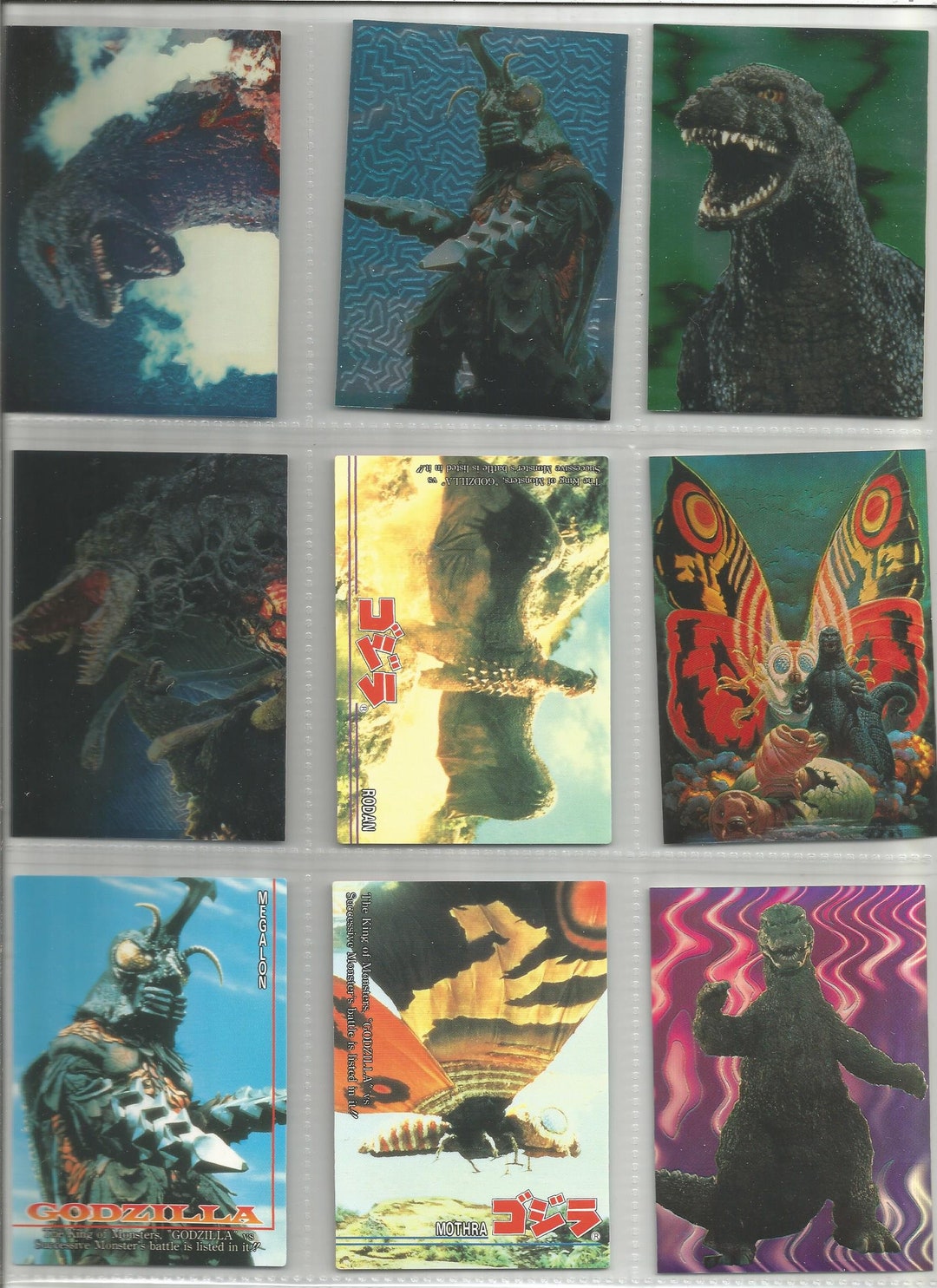 1996 Toho Co Godzilla Trading Card and 1995 Made in Japan Godzilla ...