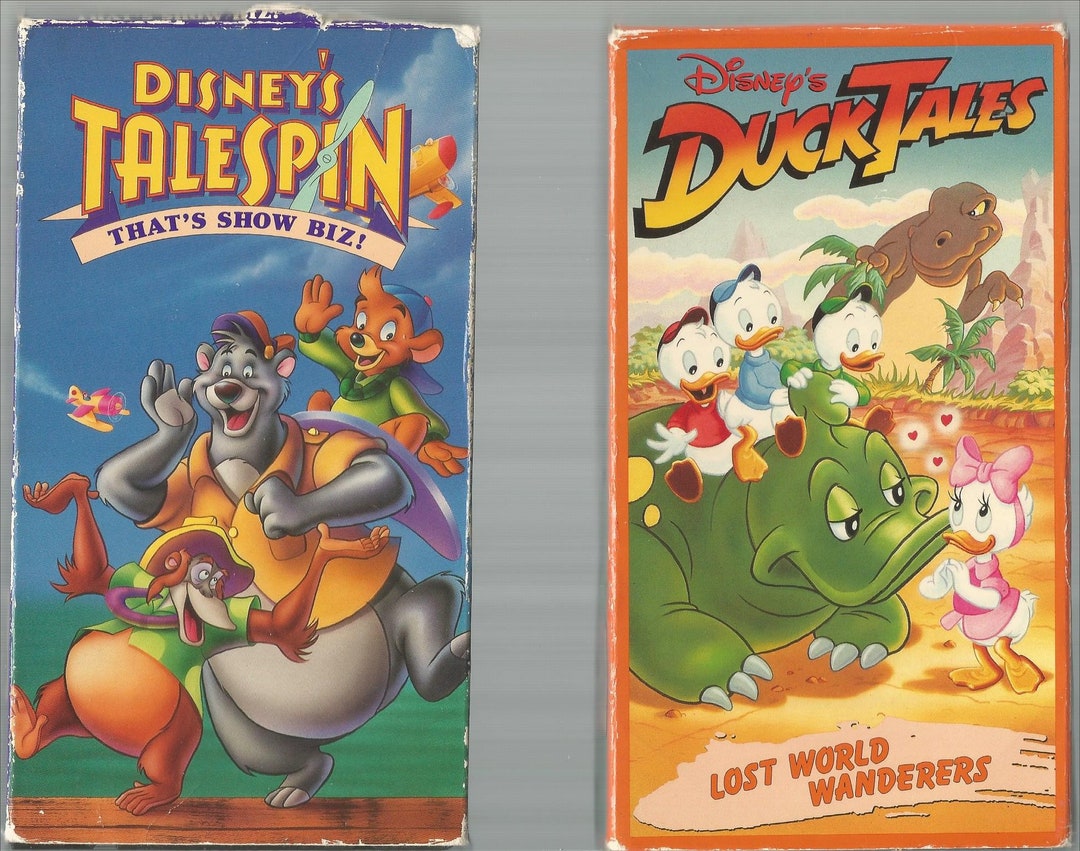 Vhs DOUBLE FEATURE Disneys Talespin and Ducktales Used - Etsy