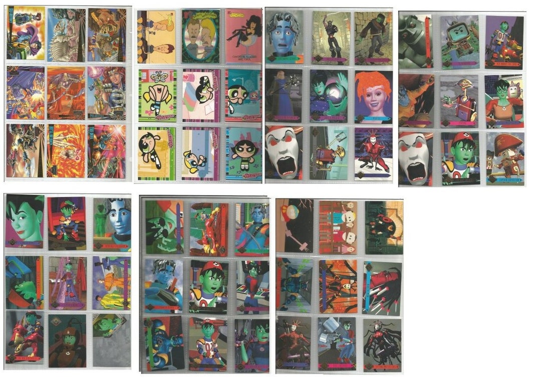 63 Assorted Retro Cartoon Trading Cards - Etsy