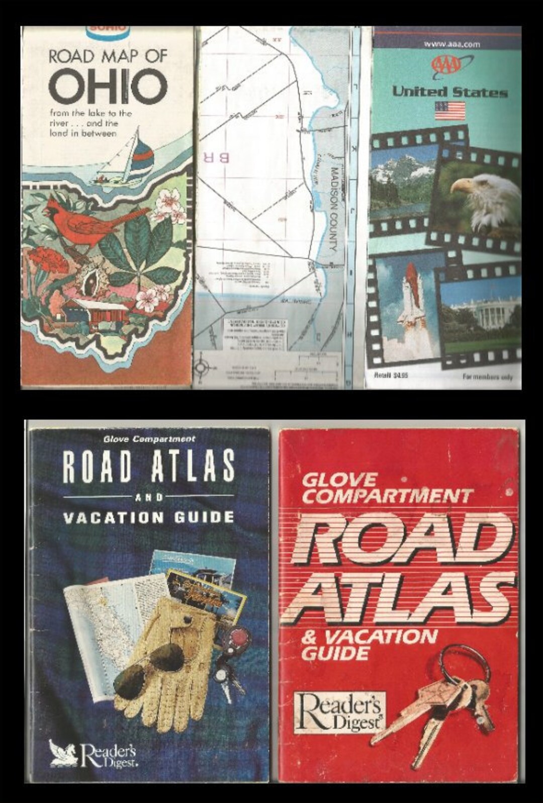 1990s 5 Assorted Road Maps - Etsy