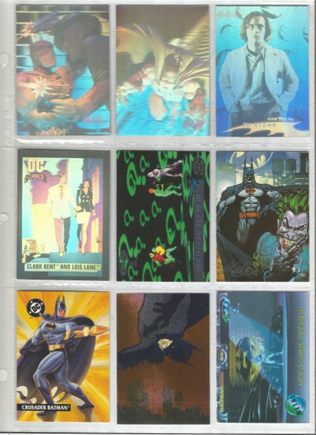 9 Assorted DC Trading Cards - Etsy