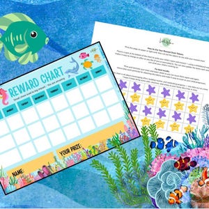 Under the Sea Reward Chart Printable | Toddler Behaviour Chart ...