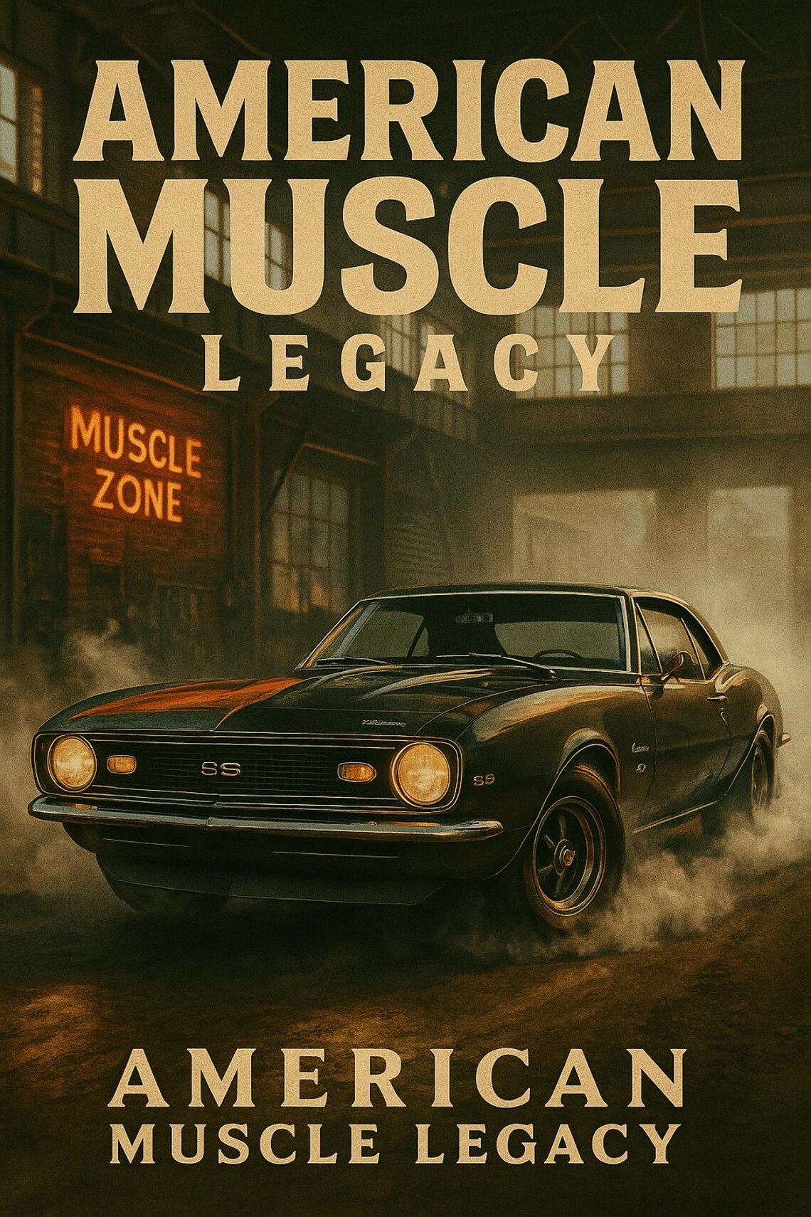 Chevrolet Camaro SS 1967 Poster – Classic Muscle Car Wall Art – Retro ...