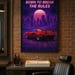 Lamborghini Countach Poster – Retrowave Synthwave Wall Art, 80s City ...