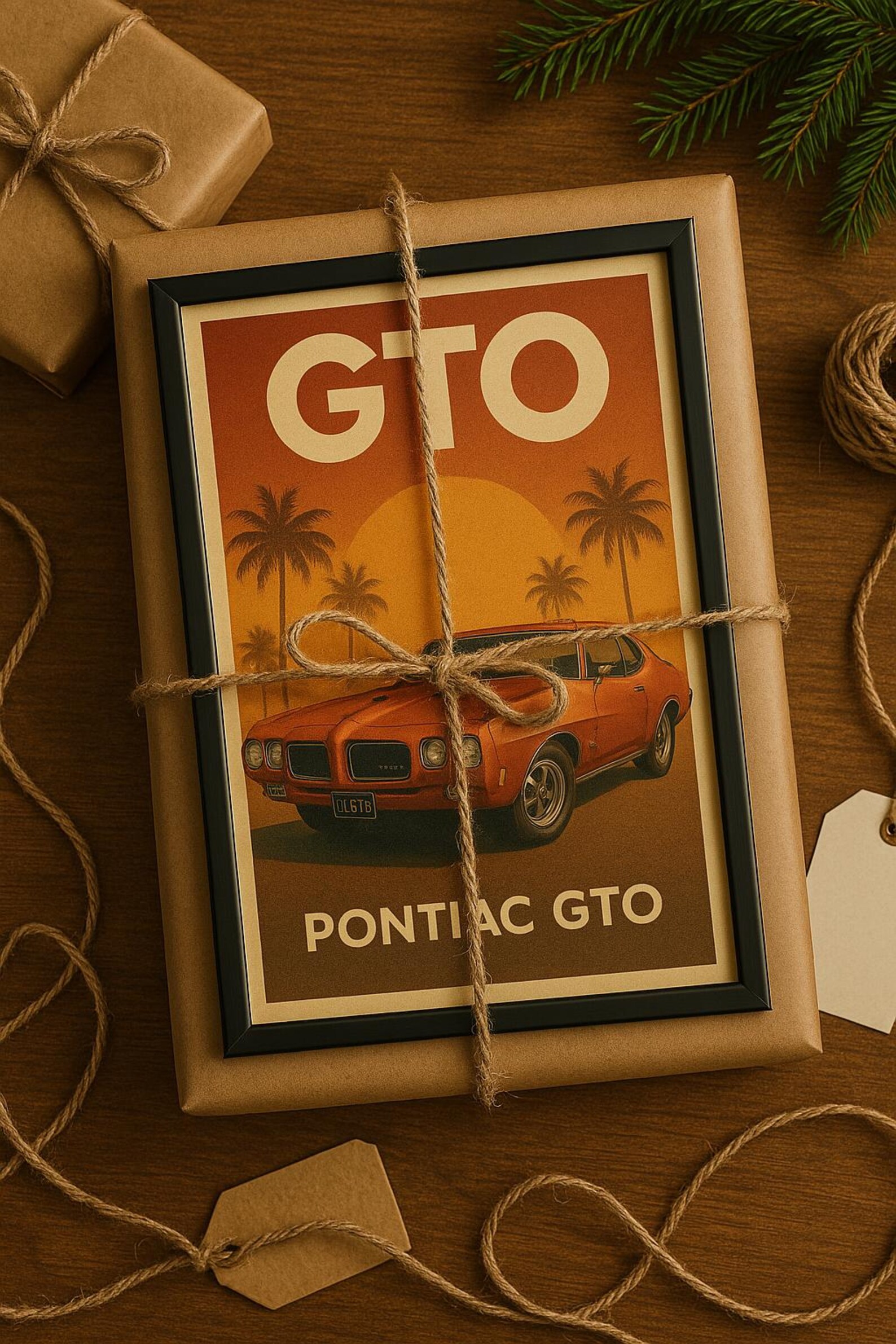Pontiac GTO 1970 Poster – Classic American Muscle Car Wall Art – Retro ...