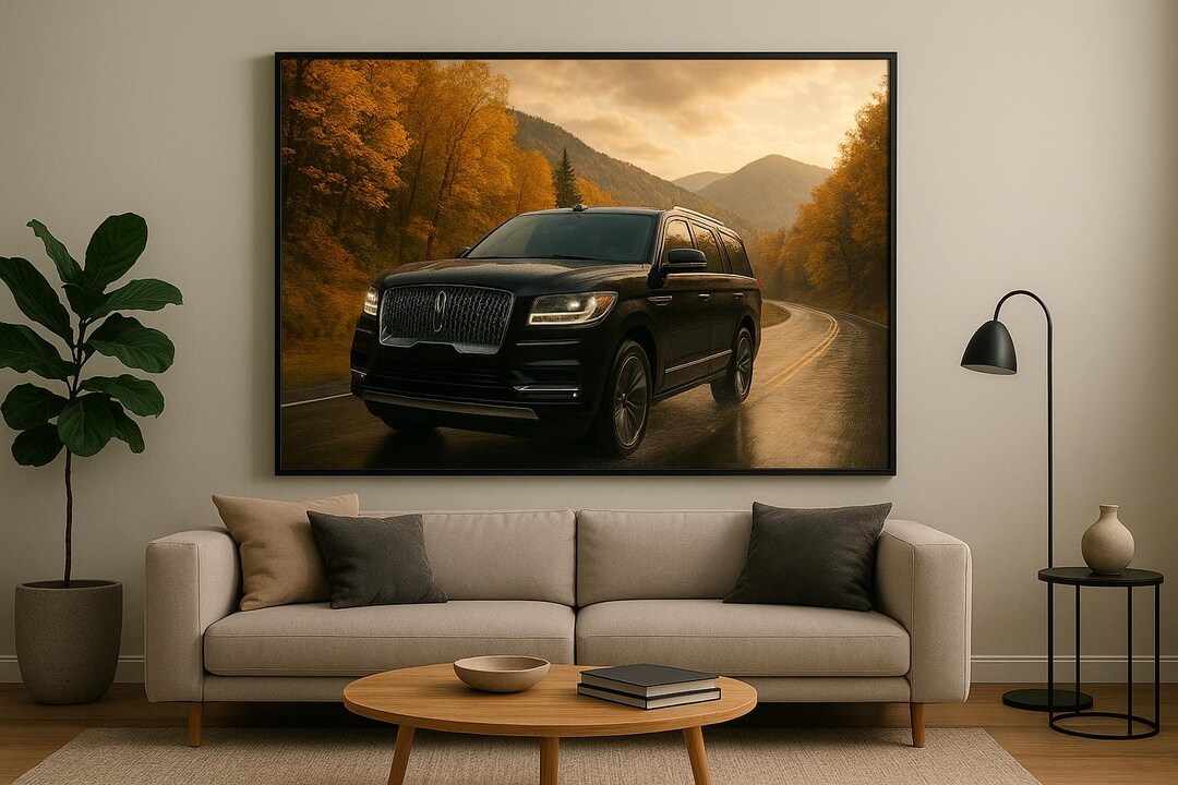 Lincoln Navigator Poster | Luxury SUV Wall Art | Cinematic Automotive ...