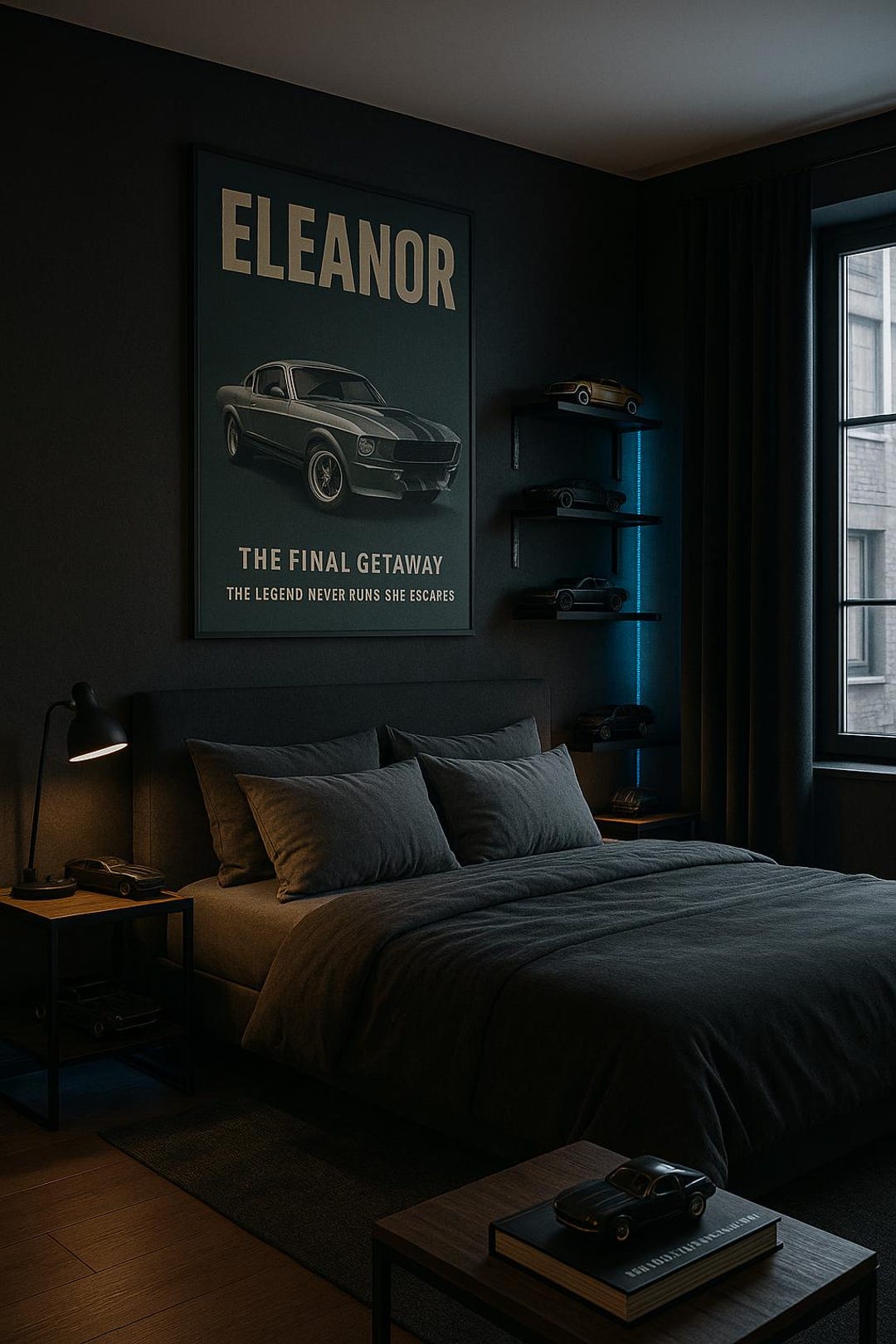 Ford Mustang Eleanor Poster – 1967 Classic Muscle Car Wall Art ...