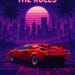 Lamborghini Countach Poster – Retrowave Synthwave Wall Art, 80s City ...