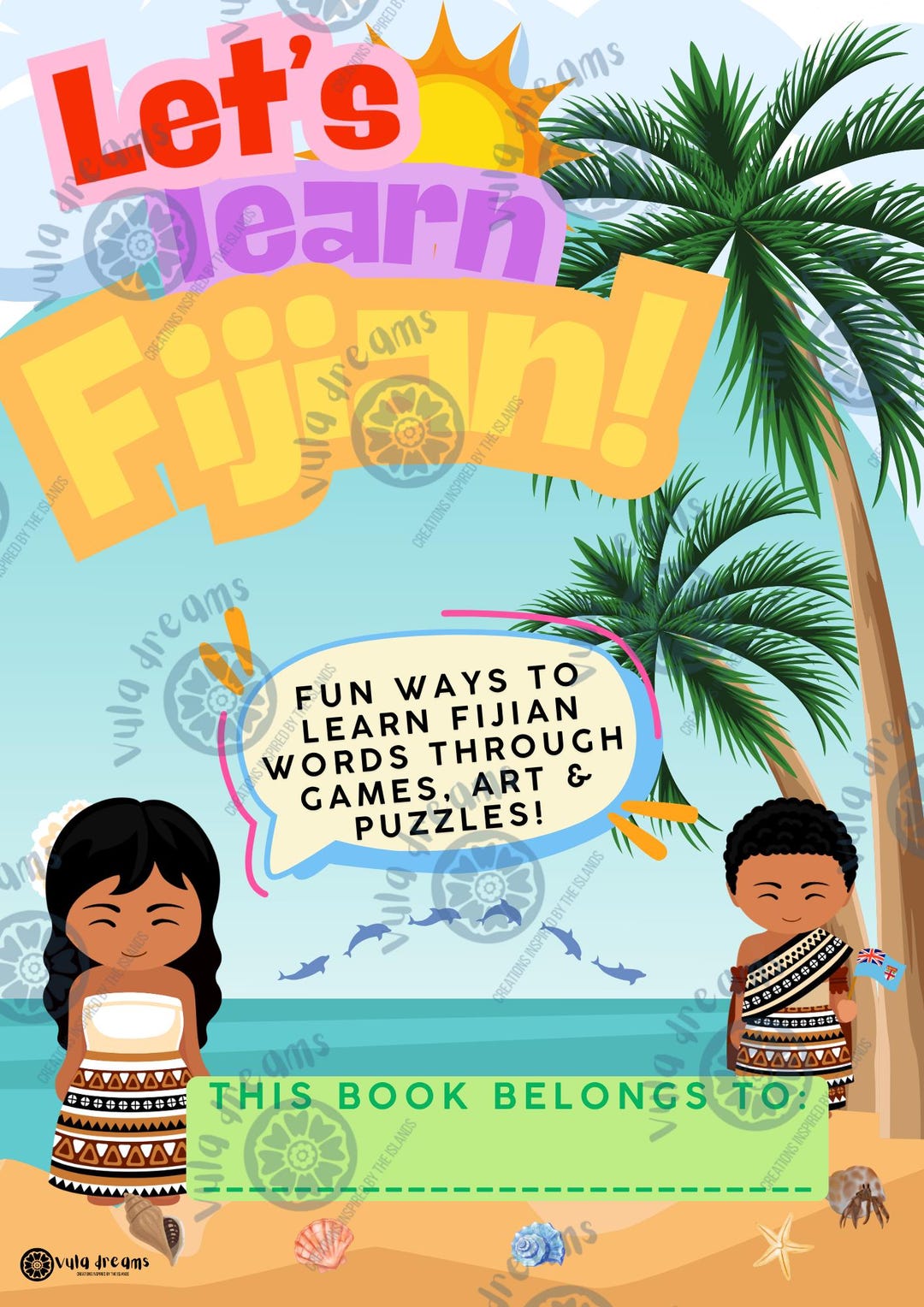 Learn Fijian Kids Activity Book | Island-themed Vocabulary (PDF) - Etsy
