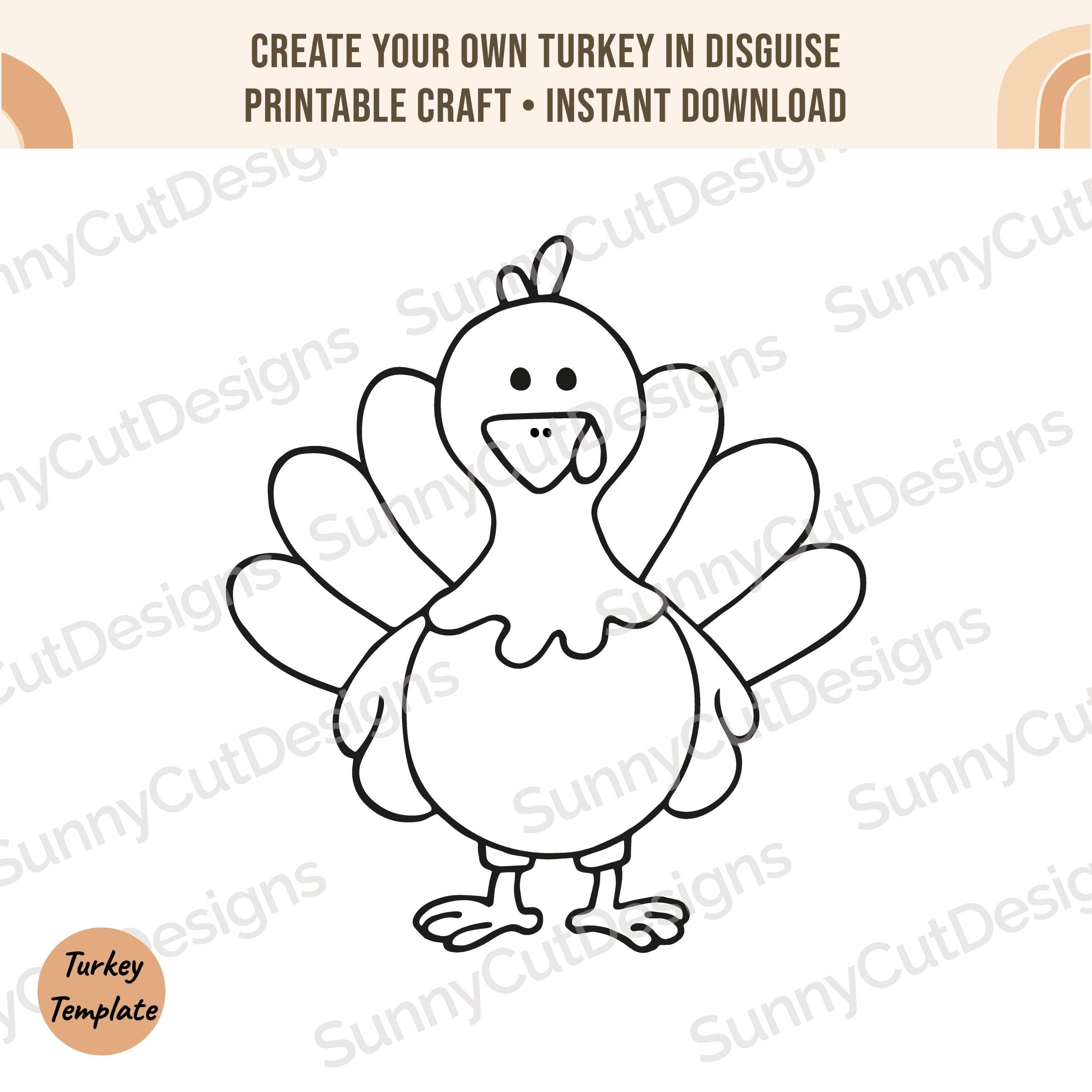 Disguise a Turkey - Ballerina Blank Template Disguise, Thanksgiving ...