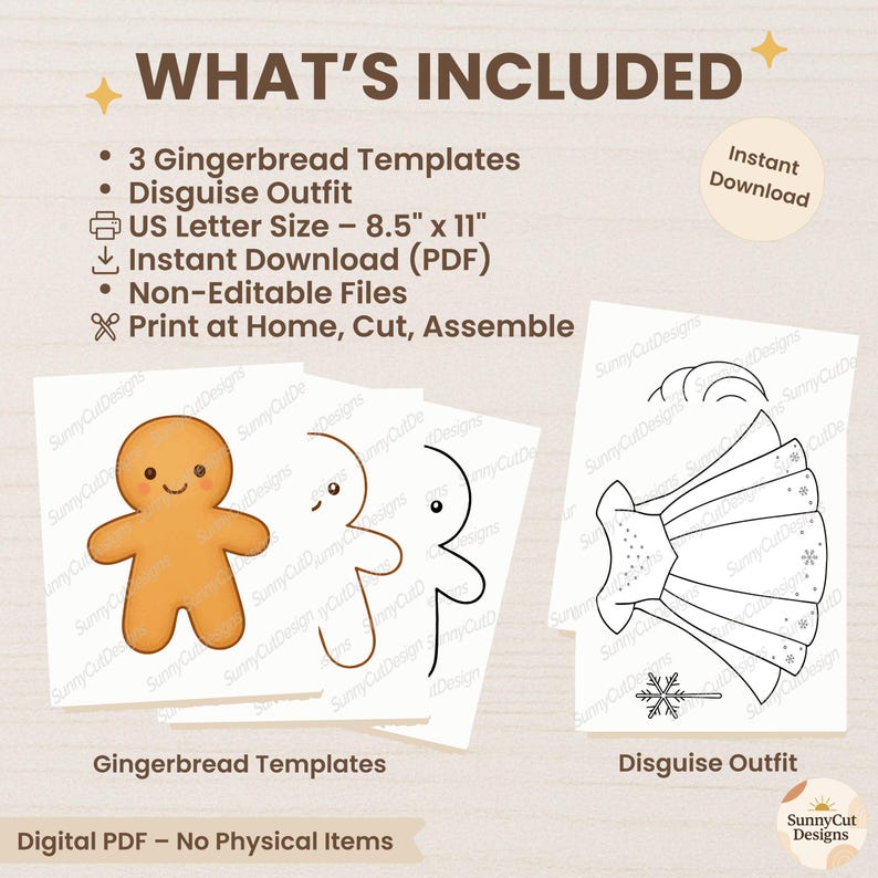 Disguise a Gingerbread - Queen Blank Template Disguise, Gingerbread in ...
