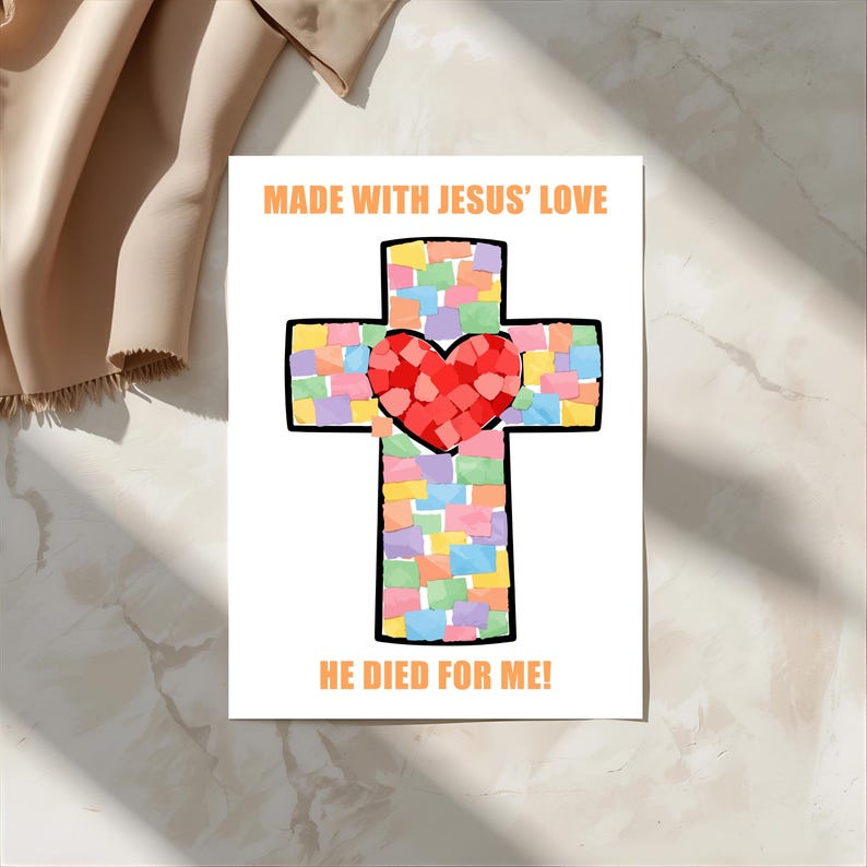 Jesus Died for Me, Easter Cross Craft, Christian Easter Salvation ...