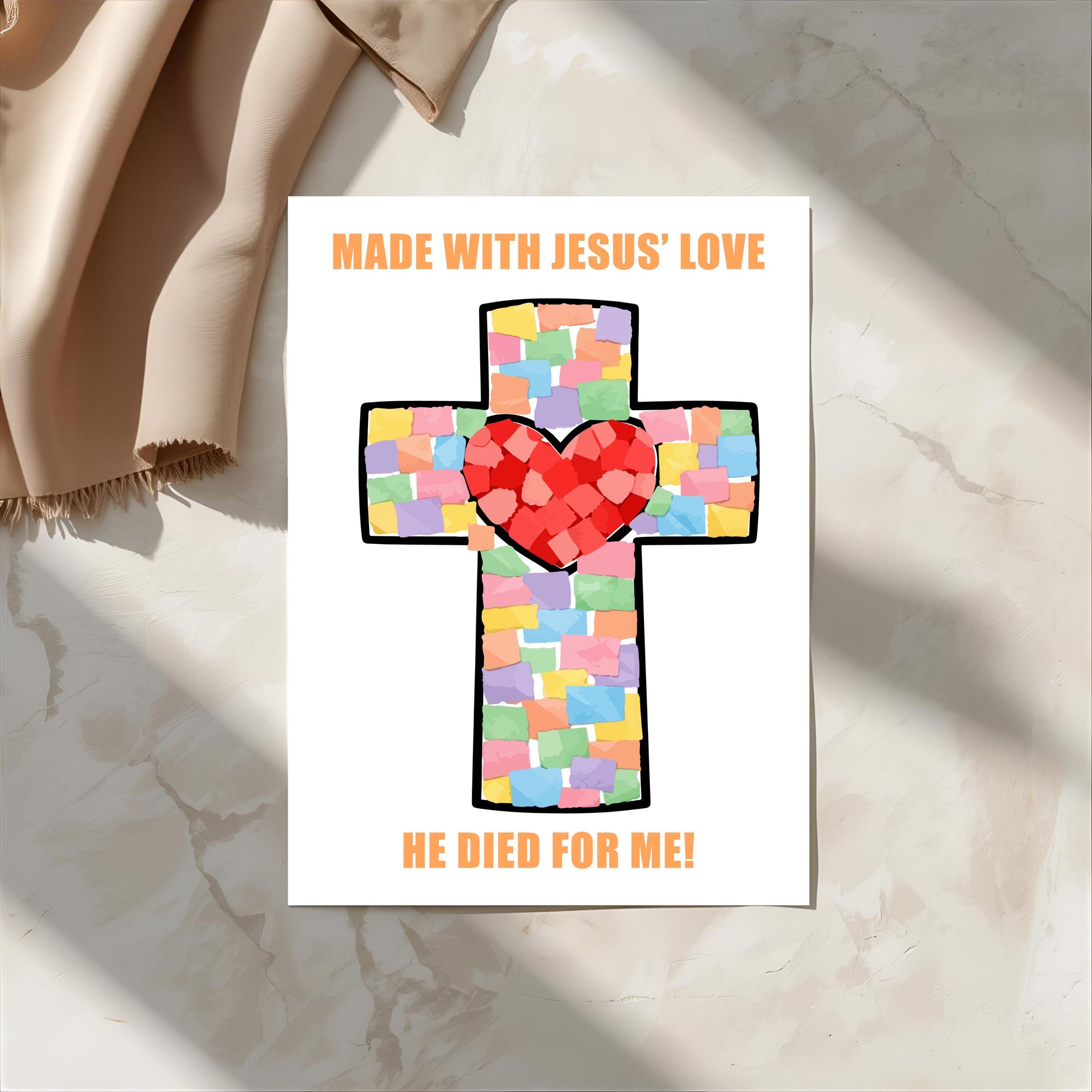 Jesus Died for Me, Easter Cross Craft, Christian Easter Salvation ...