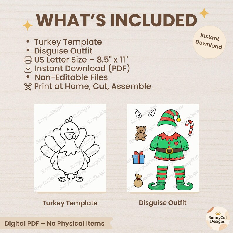 Disguise a Turkey- Elf Disguise, Thanksgiving Craft, School Craft ...
