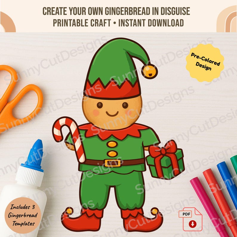 Disguise a Gingerbread Man - Elf Disguise, Gingerbread in Disguise ...