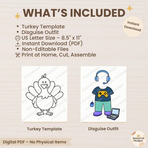 Disguise a Turkey - Gamer Disguise - Thanksgiving Craft, School Craft ...