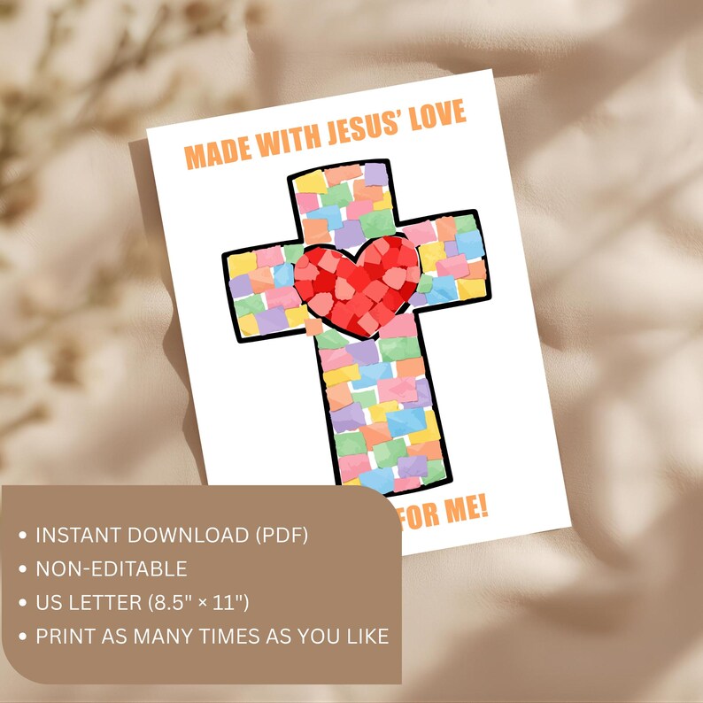 Jesus Died for Me, Easter Cross Craft, Christian Easter Salvation ...