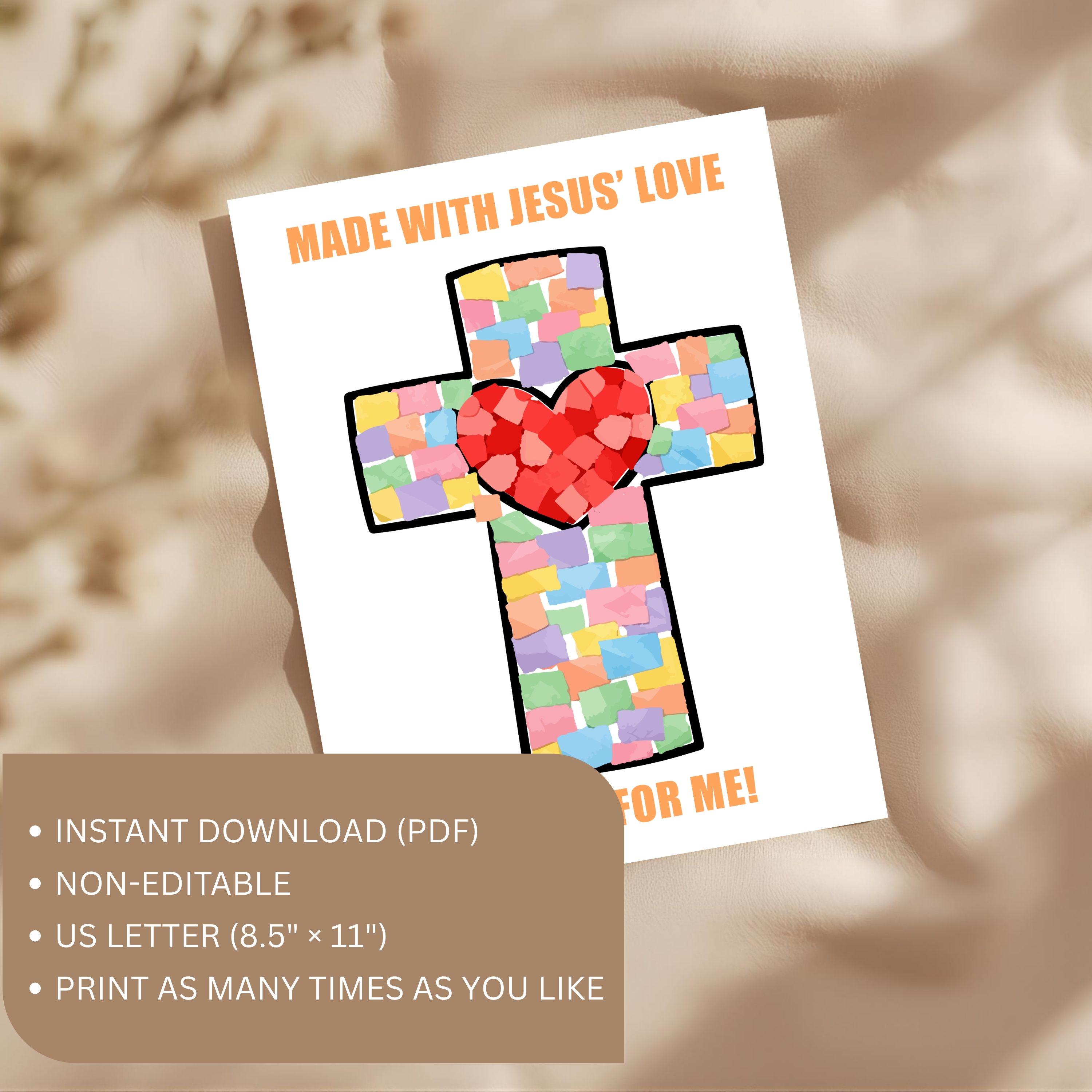 Jesus Died for Me, Easter Cross Craft, Christian Easter Salvation ...