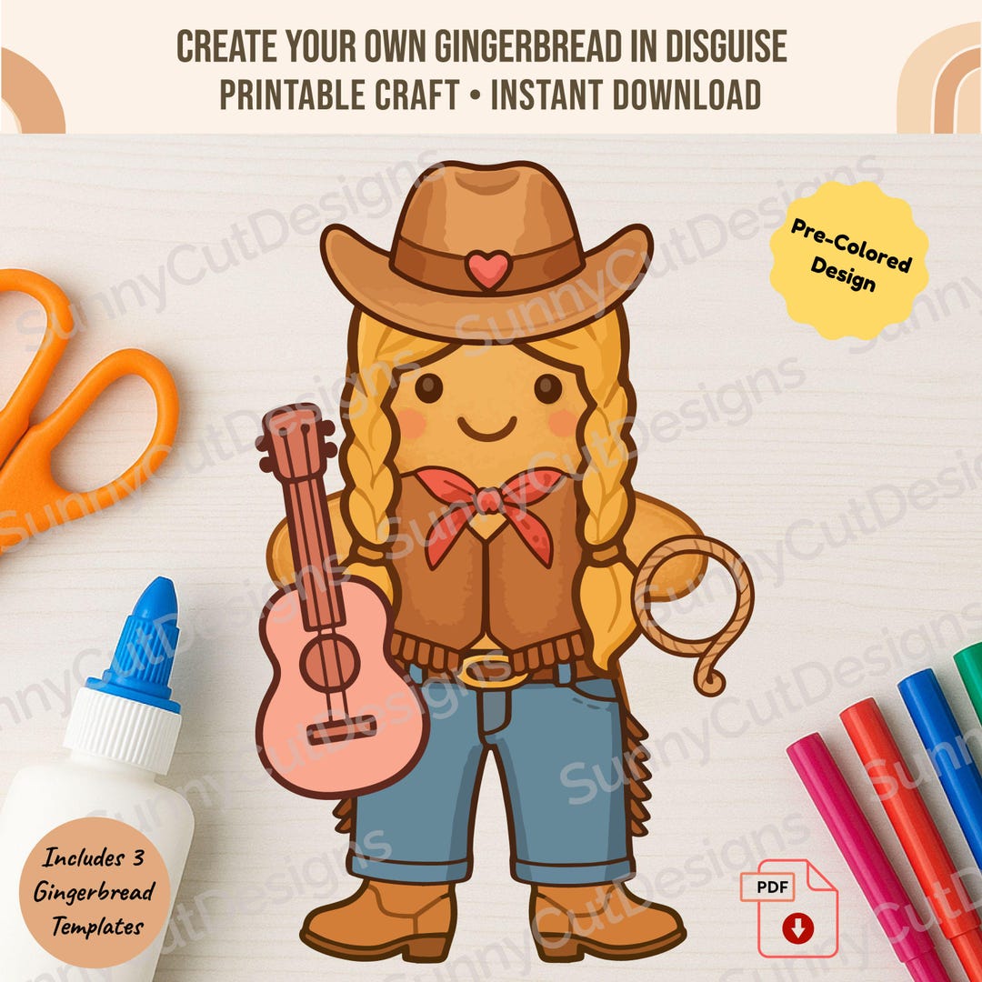 Disguise a Gingerbread Man - Cowgirl Disguise, Gingerbread in Disguise ...