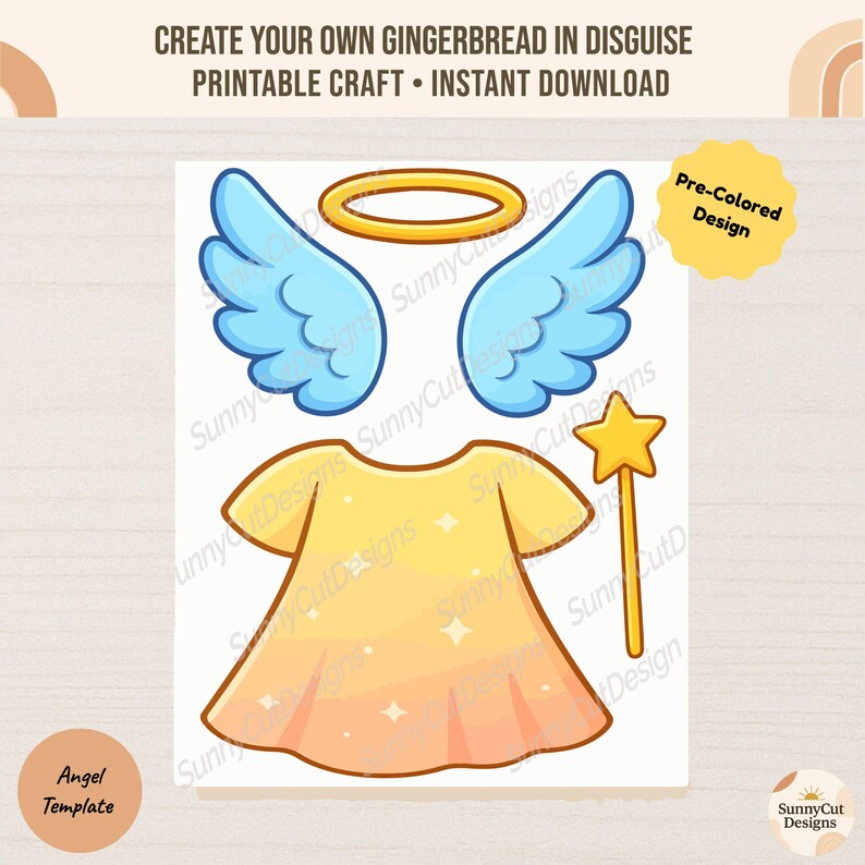 Disguise a Gingerbread Man - Angel Design, Gingerbread in Disguise ...