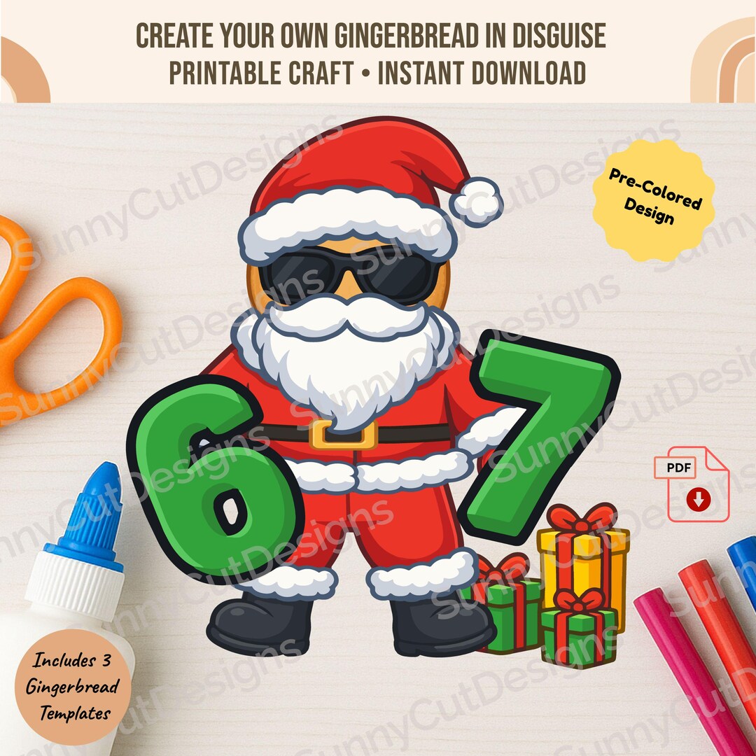 Disguise a Gingerbread Man - Santa Six Seven Disguise, Gingerbread in ...